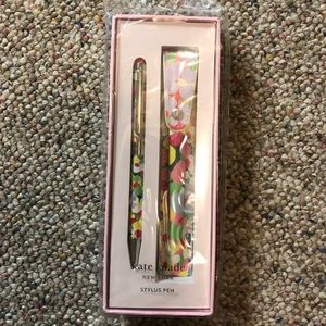 kate spade | Office | Kate Spade Floral Dot Stylus Pen Pouch Set | Poshmark